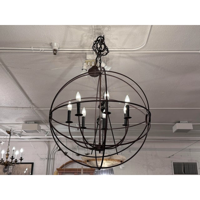 Timothy Oulton Gyro Six Light Chandelier | Chairish