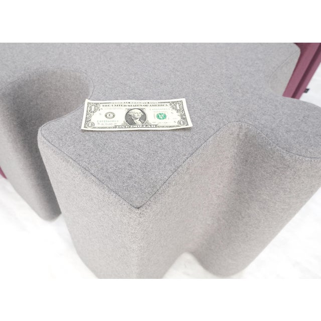 BuzziSpace 4 Pieces Puzzle Bench Solid Wool Upholstery Like New - Set ...