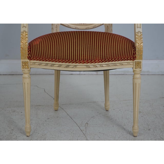 Set of 10 French Louis XVI Medallion Back Dining Room Chairs | Chairish