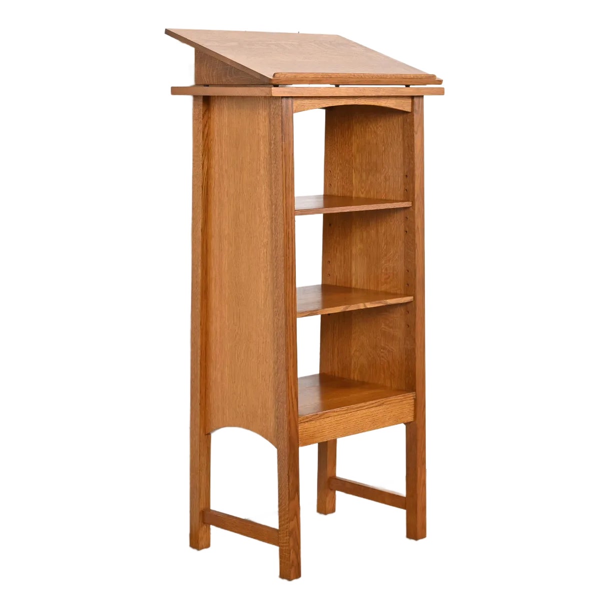 Stickley Mission Oak Arts & Crafts Bookcase With Removable Lectern ...