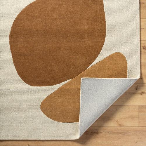 Rossi Hand Tufted Modern Abstract Earth Tone Wool Rug | Chairish