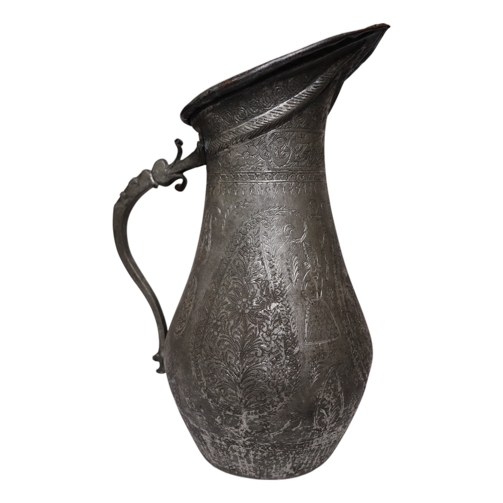 Antique Islamic Water Jug Ewer in Copper, 1930s | Chairish
