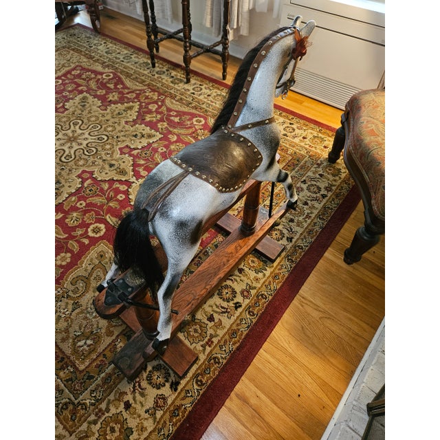 Lines Bros. Victorian Rocking Horse | Chairish