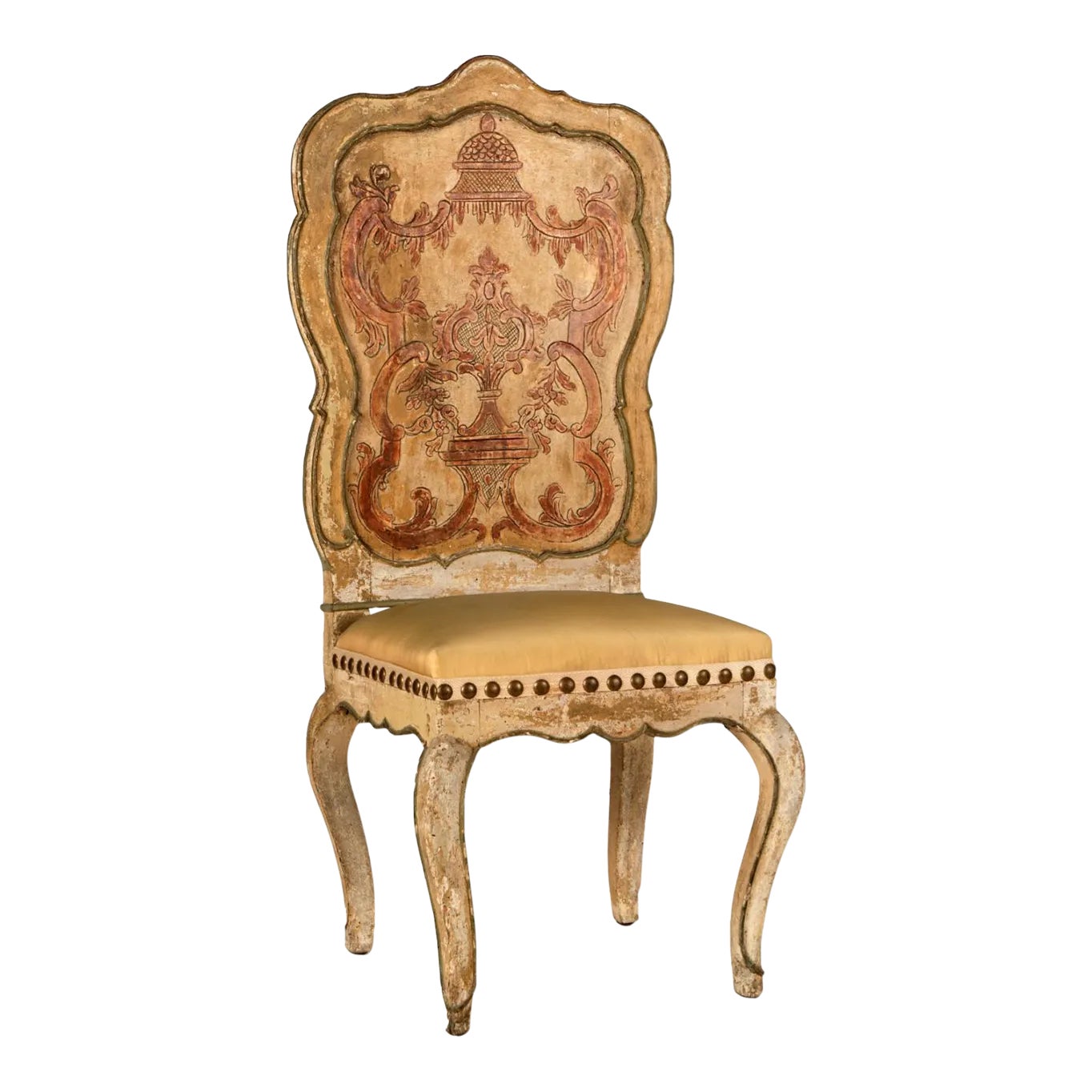 Antique 18th C Hendrix Allardyce Hall Chair W Antique Needlepoint ...