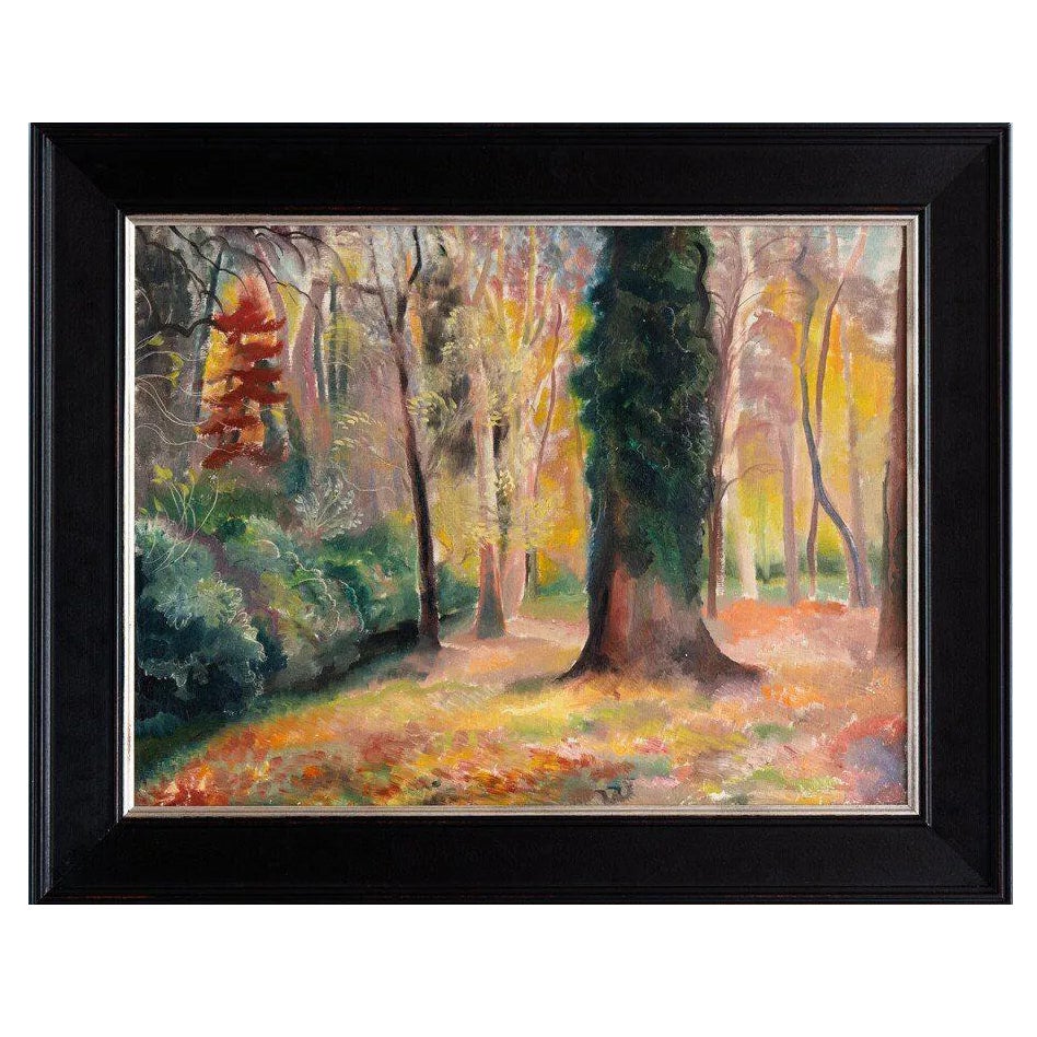 Camille Roche, Undergrowth, Oil on Canvas, 1930s | Chairish