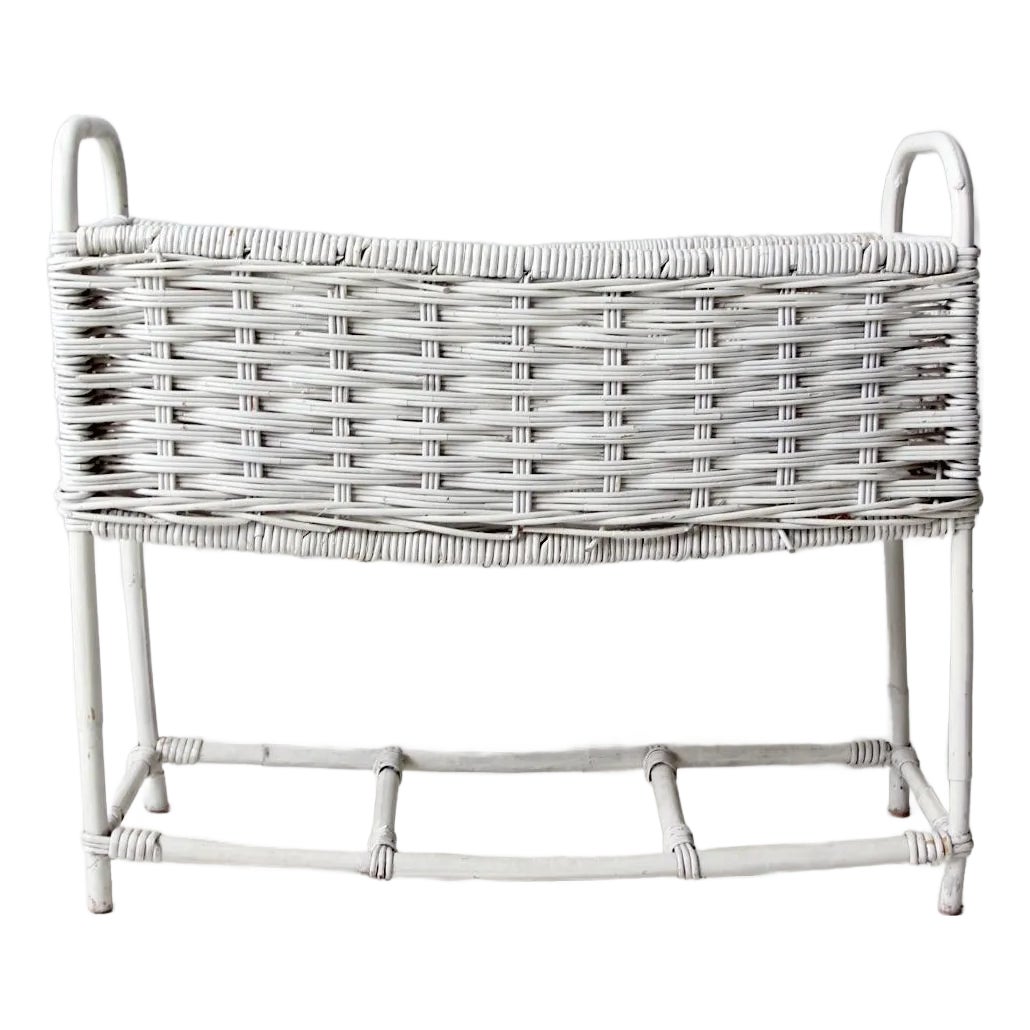 Vintage Wicker Plant Stand | Chairish