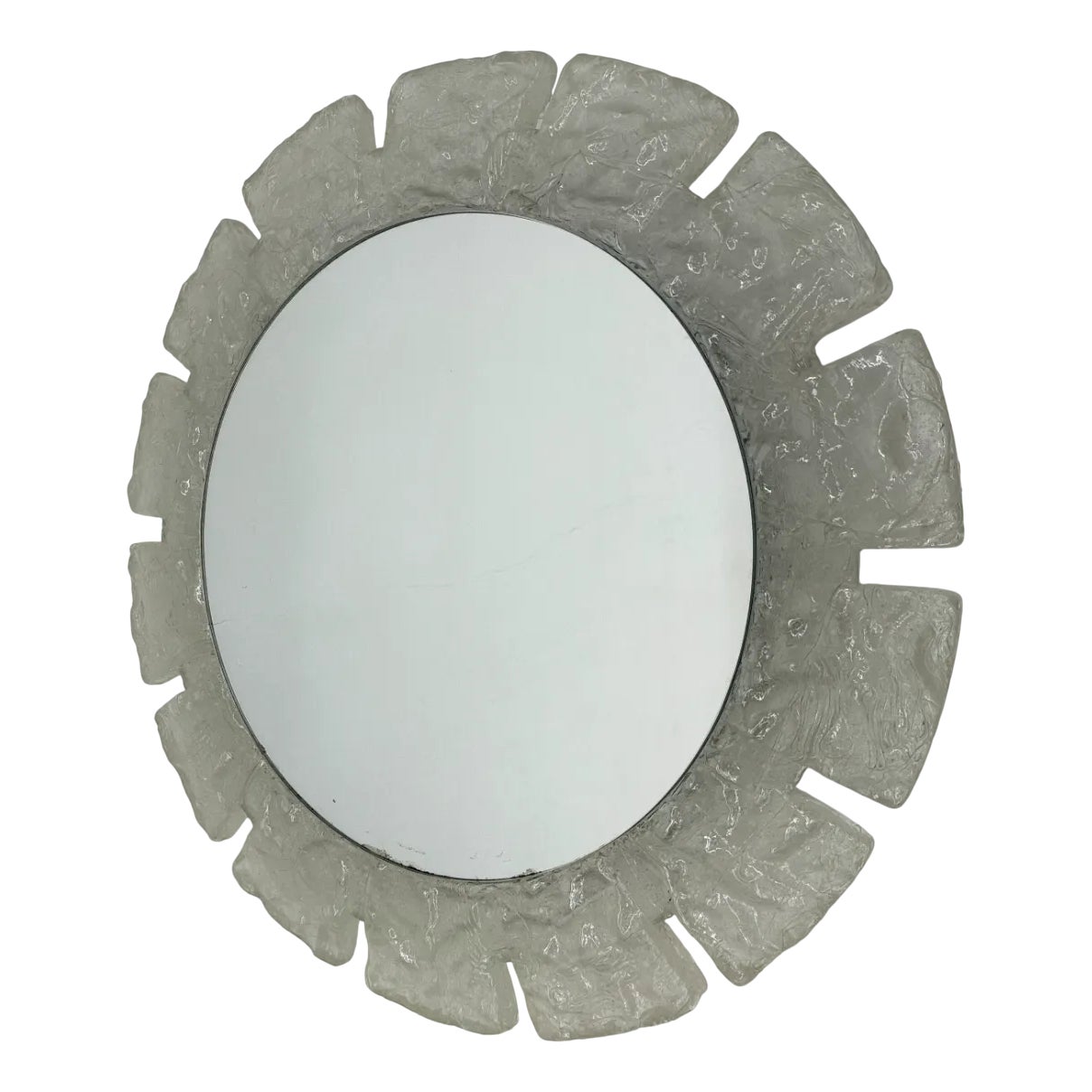 Vintage Acrylic Glass Wall Mirror with Backlight from Hillebrand ...