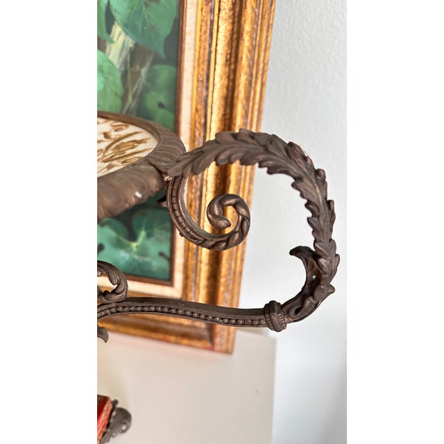 Late 20th Century Mark Roberts Footed Porcelain and Bronze Urn Bowl ...