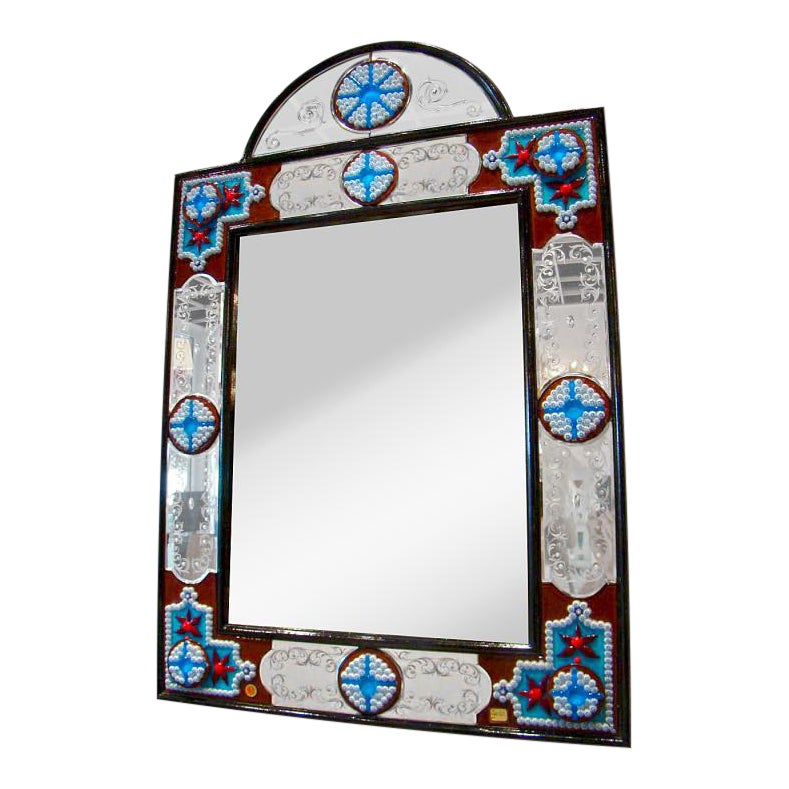 Fratelli Barbini - Millefiore Venetian Mirror | Chairish