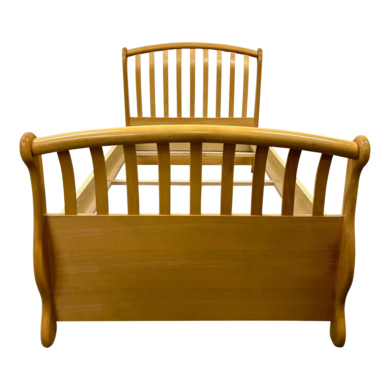 Pali Made in Italy Twin Size Sleigh Bed | Chairish