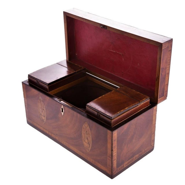 George III Inlaid Tea Caddy | Chairish