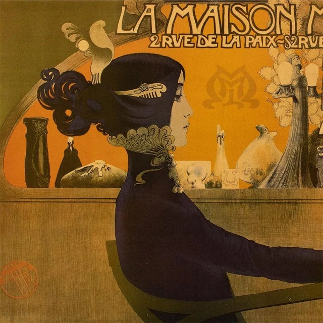 Rare 1993 Emmanuel Orazi Large Poster for "La Maison Moderne" Parisian ...