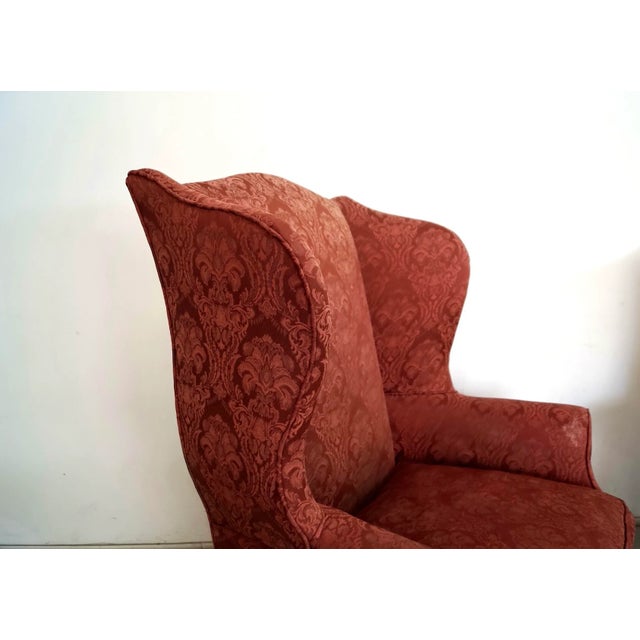1960’s Federal Style High-Back Wingback Chairs - a Pair | Chairish