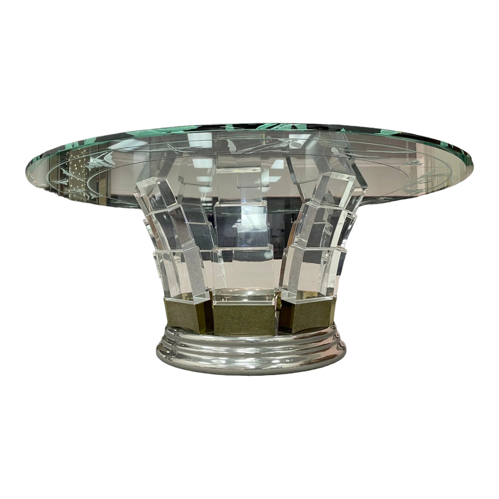 Stunning Lucite Dining Room Table Base and Top by Jeffrey Bigelow ...