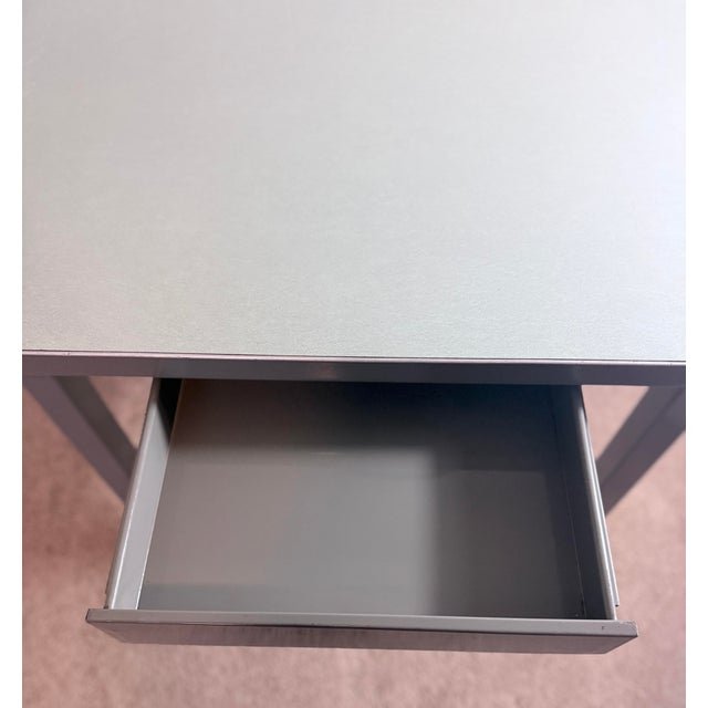 1966 Haskell MNF Marked Metal Industrial Desk | Chairish