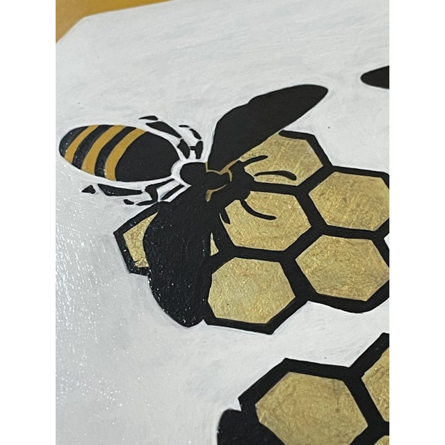 Mackenzie Childs-Style Solid-Wood Hand-Painted Octagonal Accent Table ...