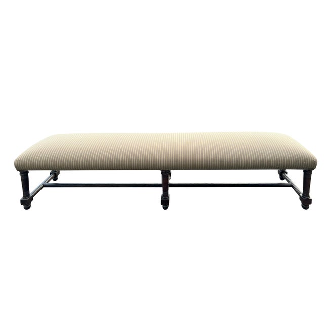 Late Victorian Oak Bench | Chairish