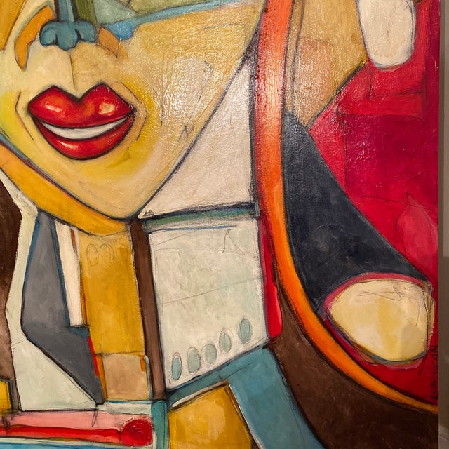 Vintage Expressionist Original Oil Painting Urban Beauty by Daphne ...