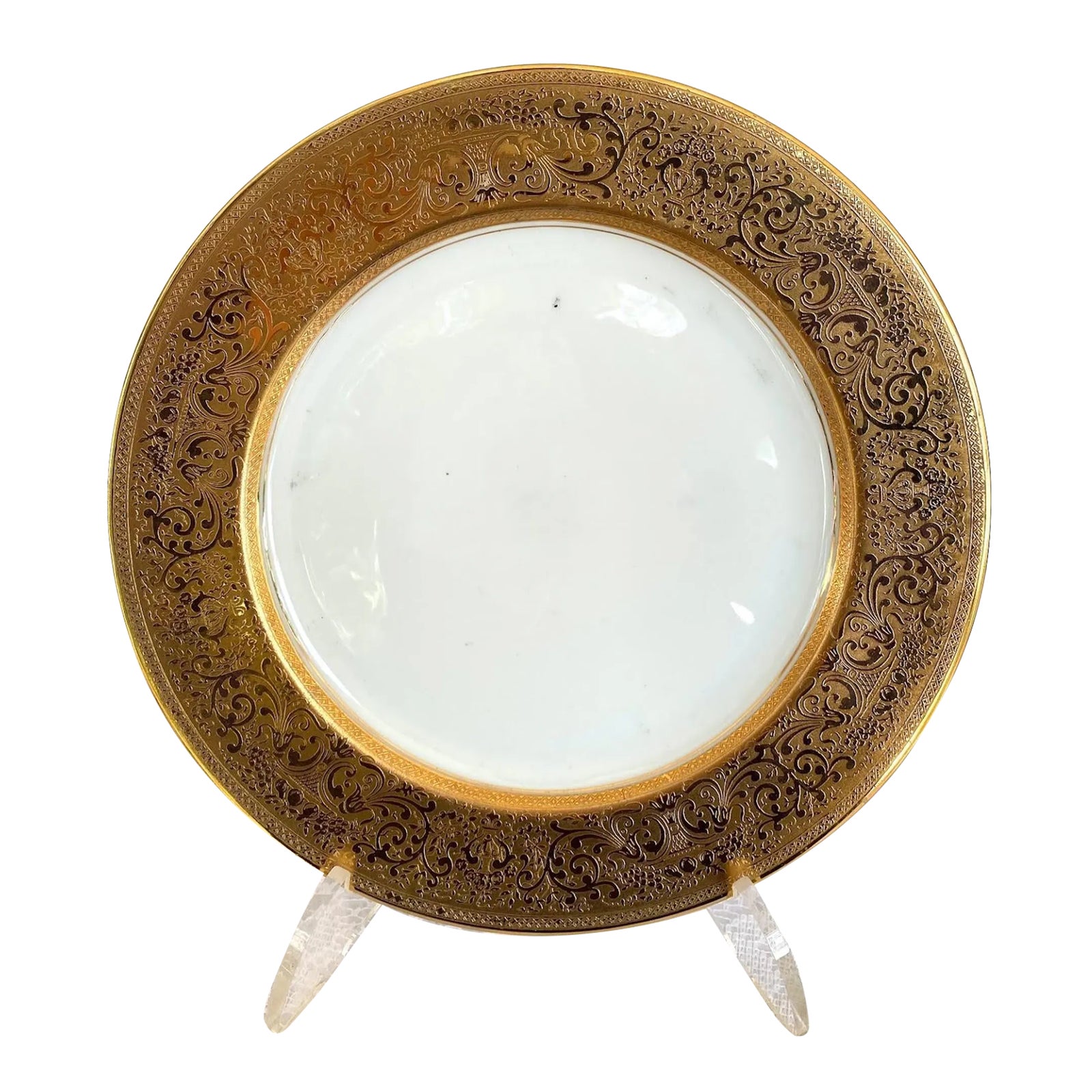 Vintage Royal Lb Bavaria 22 Karat Gold Embossed Rim Warranted Plate ...