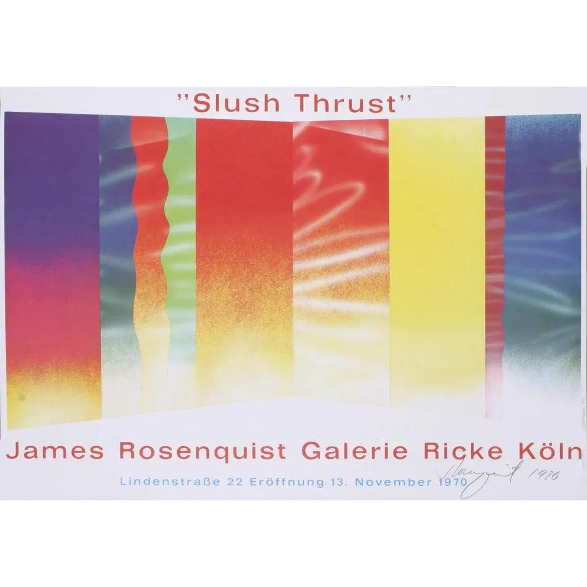 1970 James Rosenquist Slush Thrust Signed Lithograph Poster | Chairish
