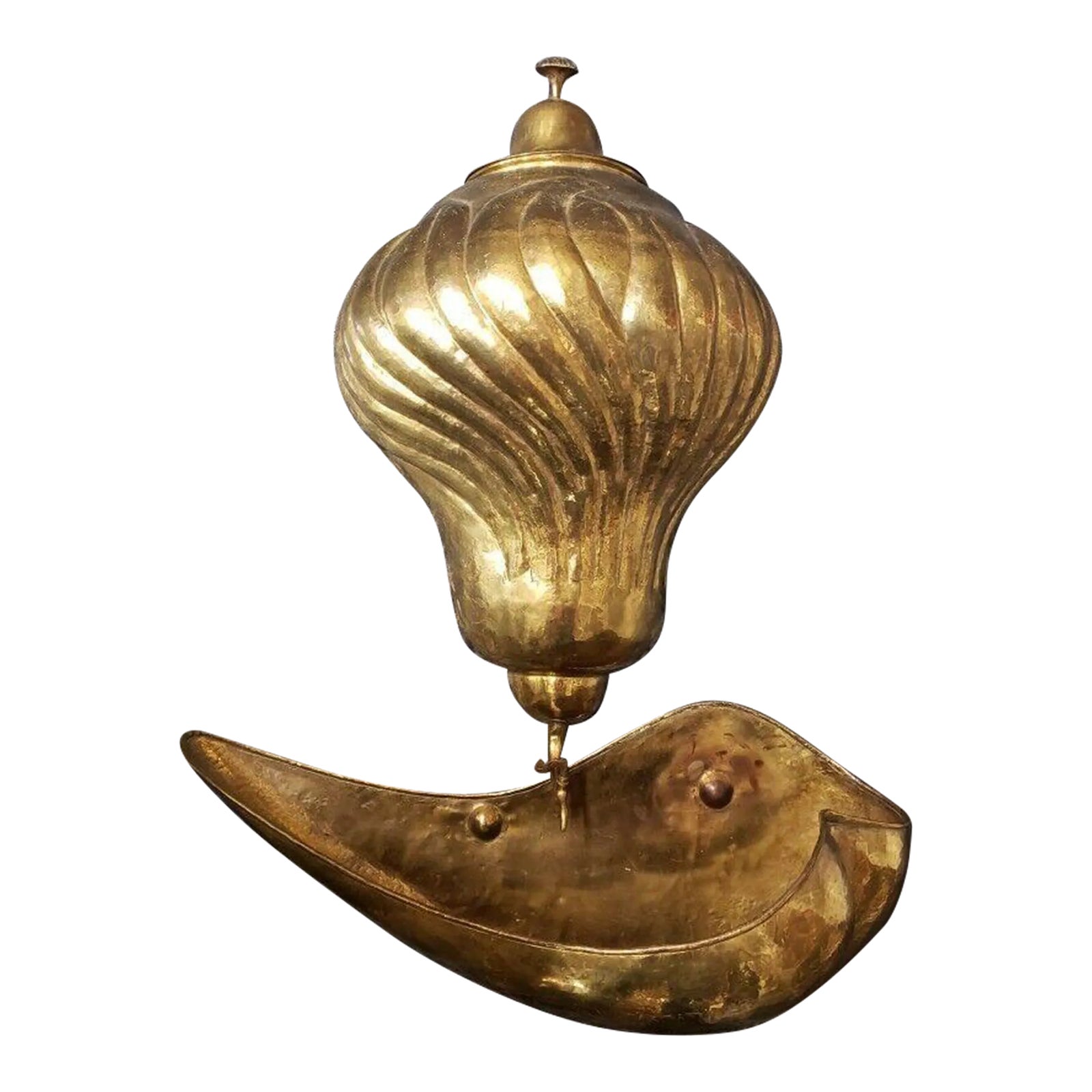 Vintage Italian Art Deco Brass Water Cistern & Basin/Lavabo by Egidio ...