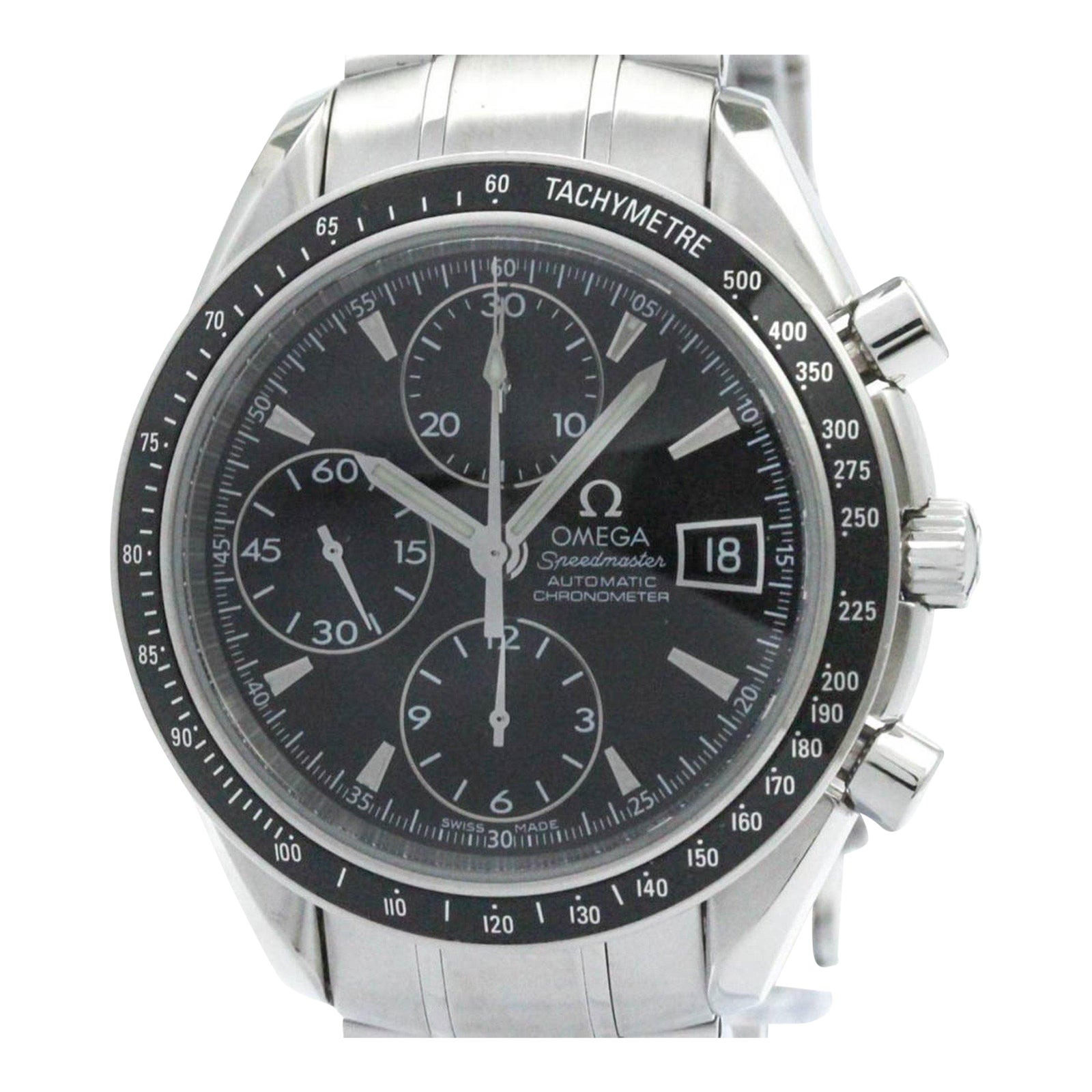 Omega Polished Speedmaster Date Steel Automatic Mens Watch 3210.50 ...