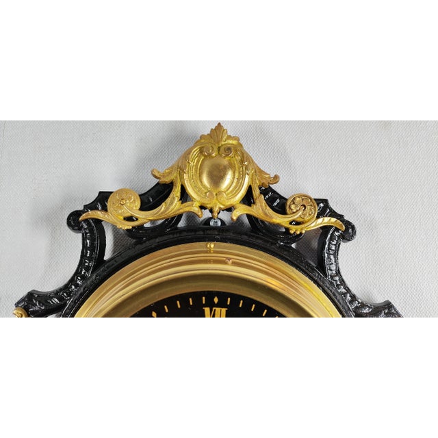 1867 Japy Frères & Cie Small Antique Cartel Clock Iron Age Napoleon III ...