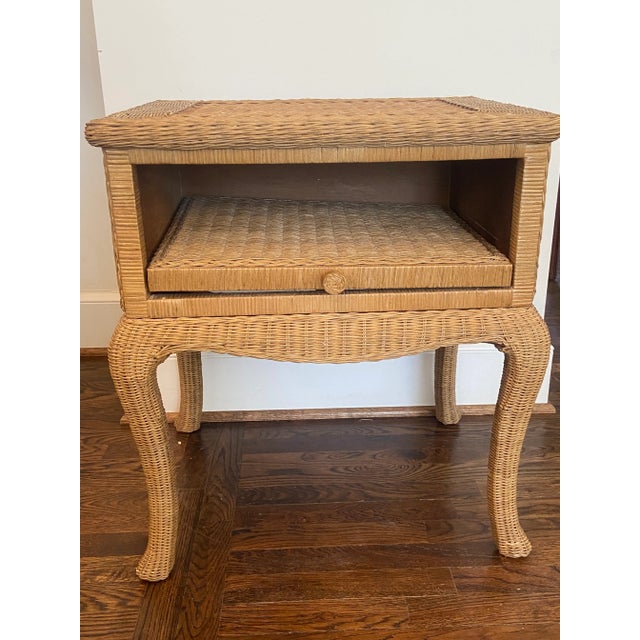 Late 20th Century Vintage Palm Beach Style Nightstand | Chairish