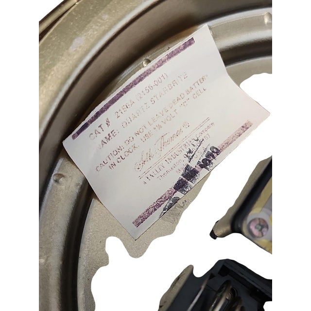 1960s Mid-Century Modern Seth Thomas Starbrite Model 2156 Wall Clock ...