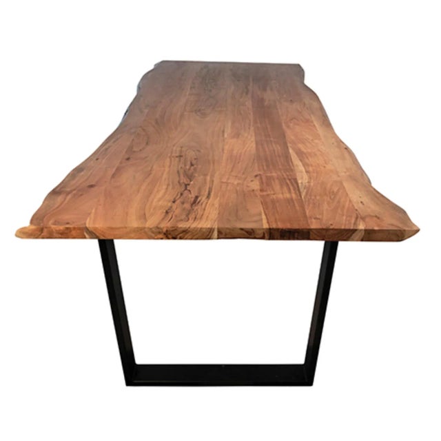 Live Edge Acacia Dining Table | Chairish