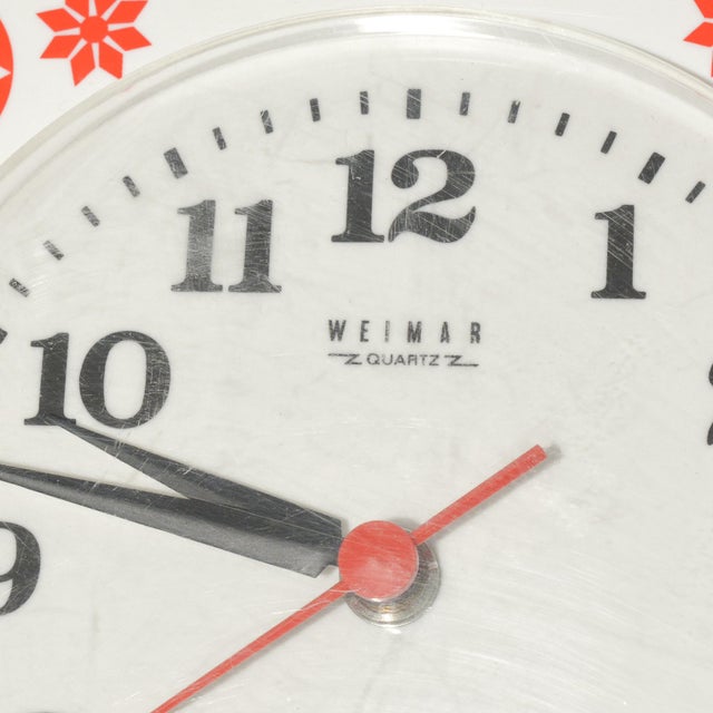 1970s Wall Clock by Weimar, Germany | Chairish