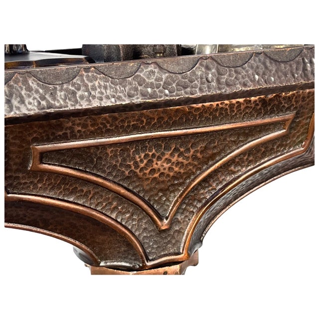 1920s Cast Bronze Hammered Texture Arts and Crafts Floor Lamp With ...