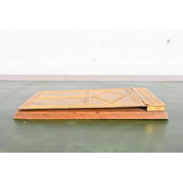 Tiffany Studios New York Graduate Pattern Bronze Doré Notepad Holder ...