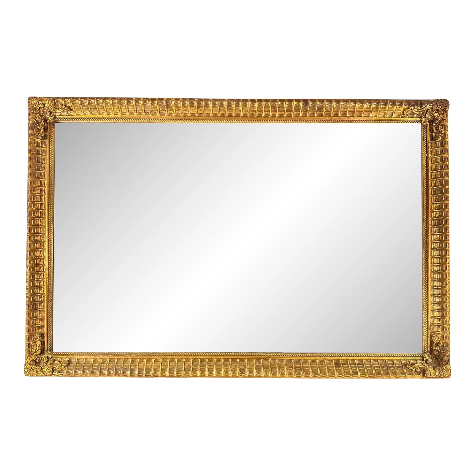 Ornate Gold Frame Mirror, 20th Century | Chairish