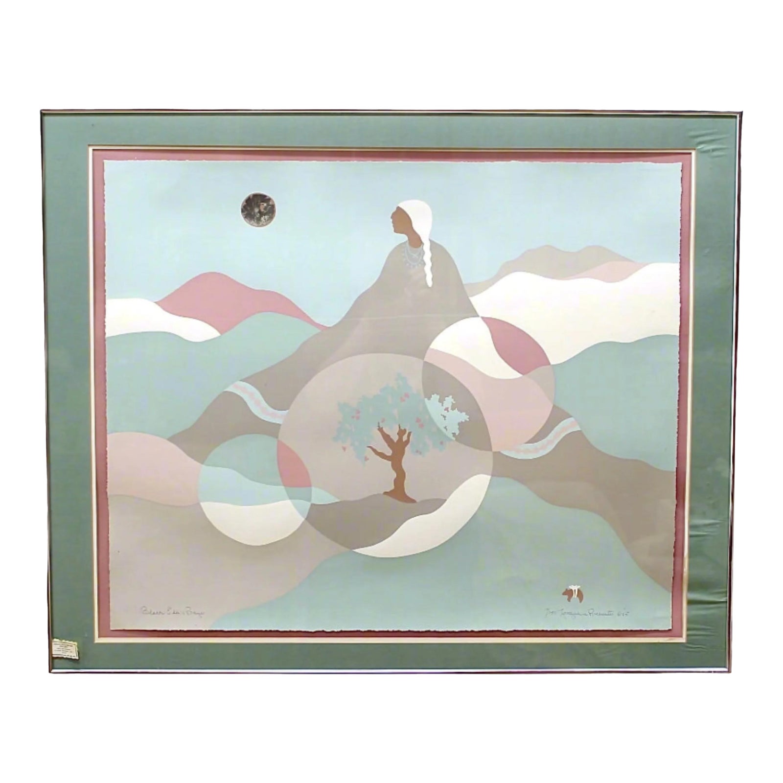 1980s Black Elk's Prayer Lithograph | by Jacqueline Rochester, Framed ...