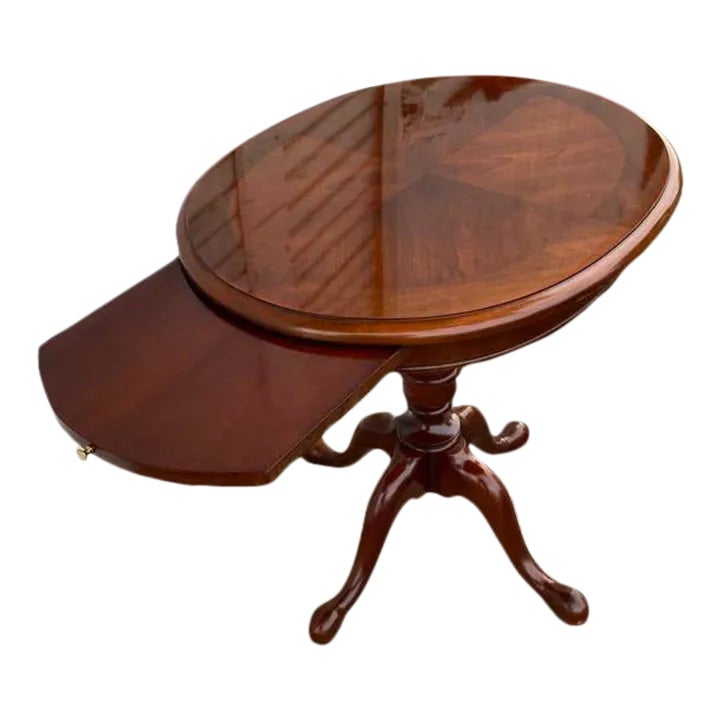 1990s Mahogany Georgian Accent Table | Chairish