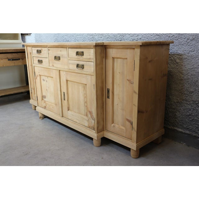 Rustic Wooden Sideboard | Chairish