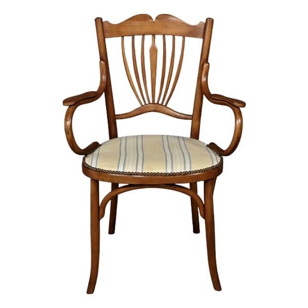 Art Nouveau Bent Beech Armchair from Maison Fischel, Early 20th Century ...