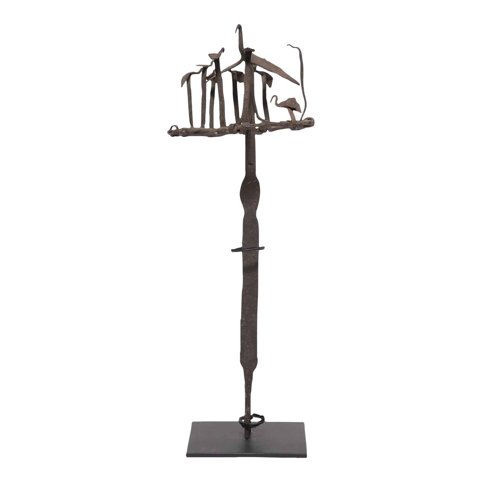 Antique Yoruba Osanyin Healing Staff | Chairish