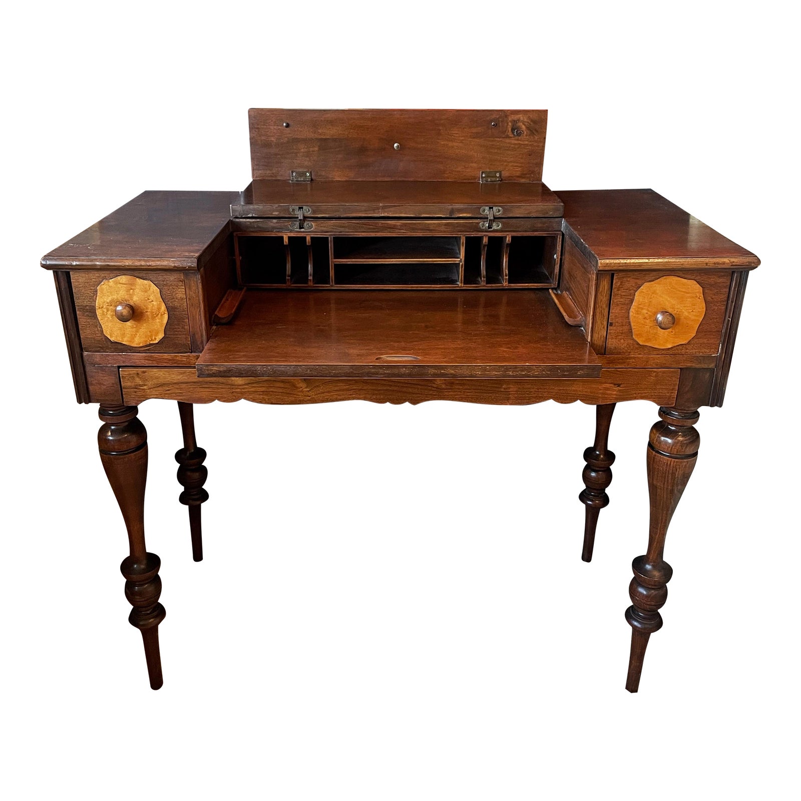 Antique Colonial Revival Spinet Desk Late 19th C | Chairish