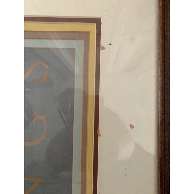 1980s Vintage Neoclassical Aiga Design Association Framed Poster | Chairish