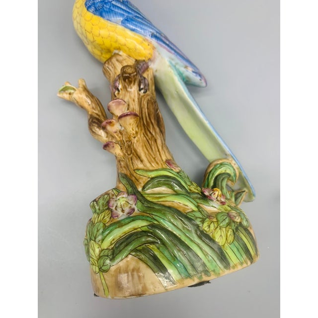 1960s Pair of Vintage Porcelain Hand Painted Parrots Andrea by Sadek ...