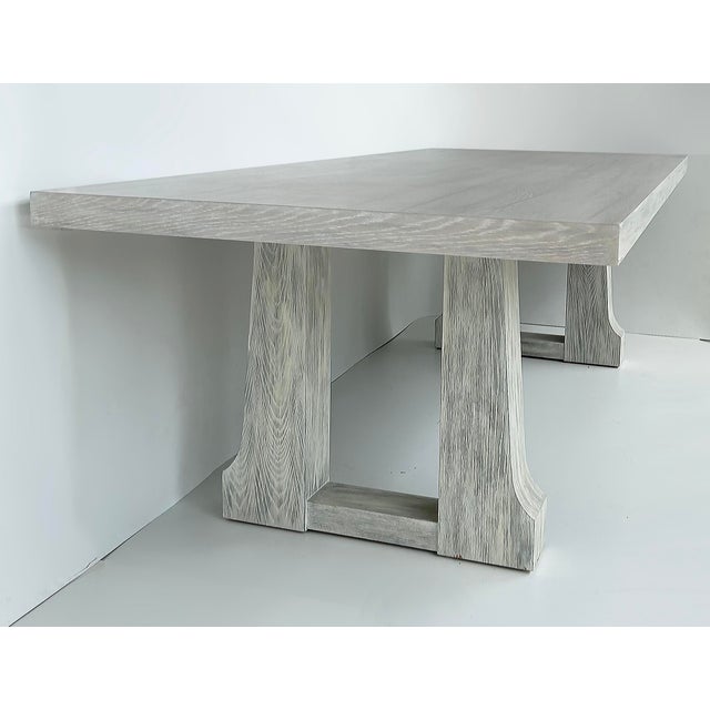 1990s Cerused Dining Room Table Attributed to Century Furniture | Chairish