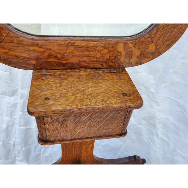 Victorian 1890s Lion Carved Double Hall Seat / Hall Tree With Hooks ...