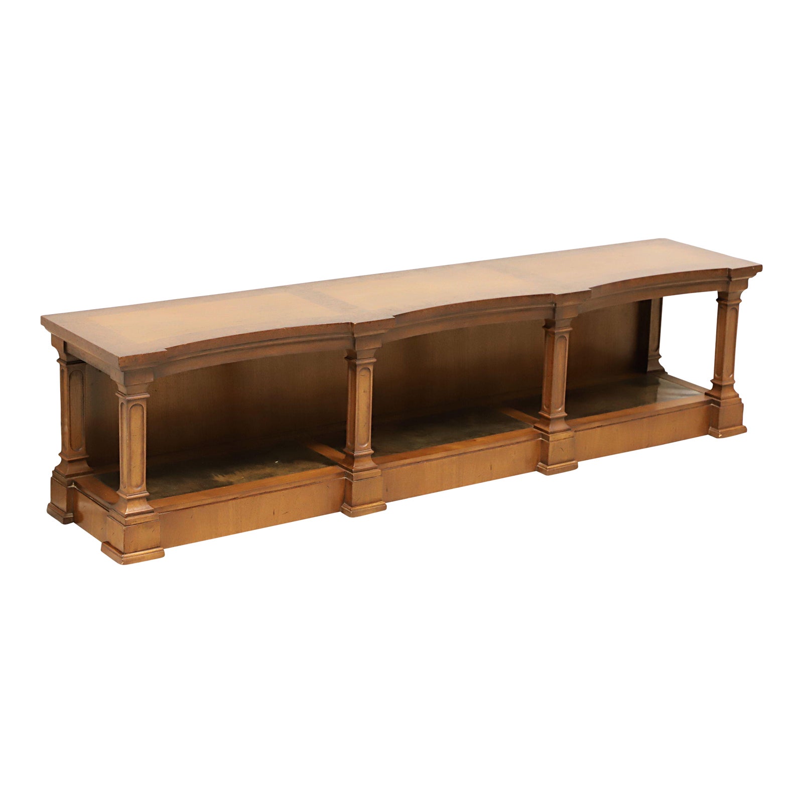 Tomlinson 1960's Neoclassical Low Console Table / Media Stand | Chairish