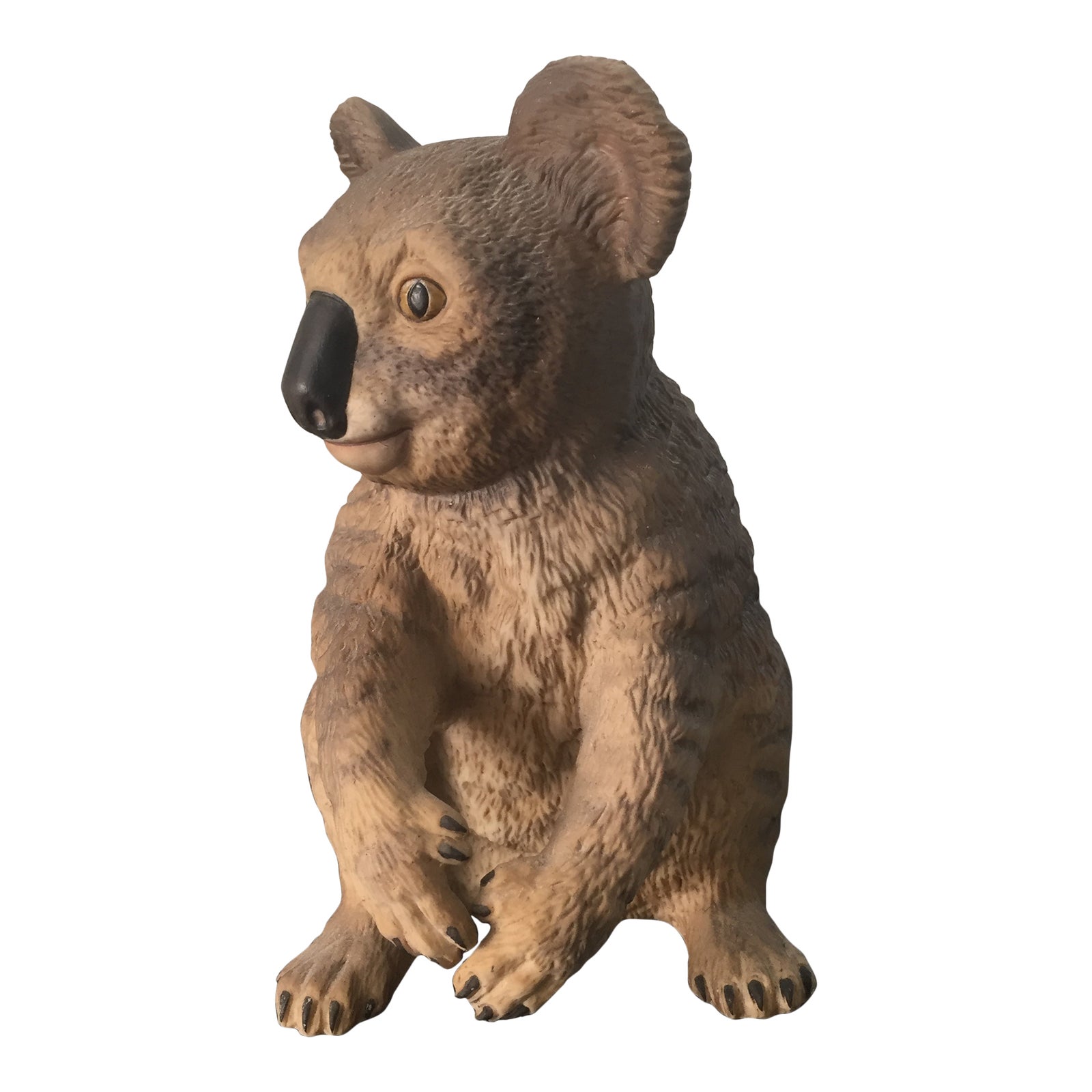 Vintage Porcelain Resting Koala Figurine | Chairish
