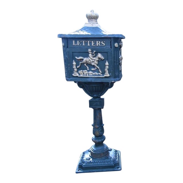 Vintage Cast Iron Mailbox | Chairish
