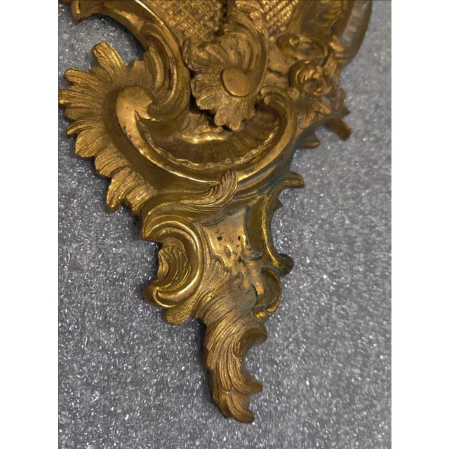 19th Century Ornate French Rococo Gilt Bronze Wall Sconces - a Pair ...