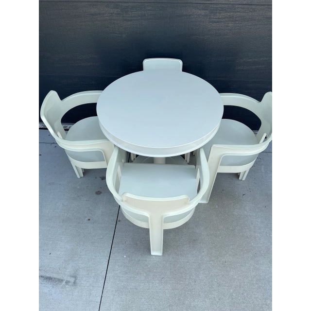 1960s Syroco Sunshine Dining Patio Table and 4 Chairs - Set of 5 | Chairish