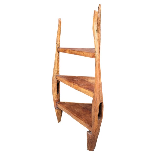 1960s Three Tier French Country Farm Corner Shelf | Chairish